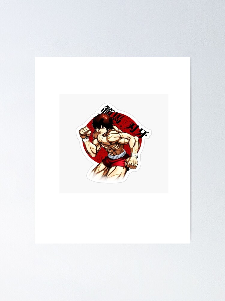 " baki hanma sticker" Poster for Sale by HassanTB | Redbubble