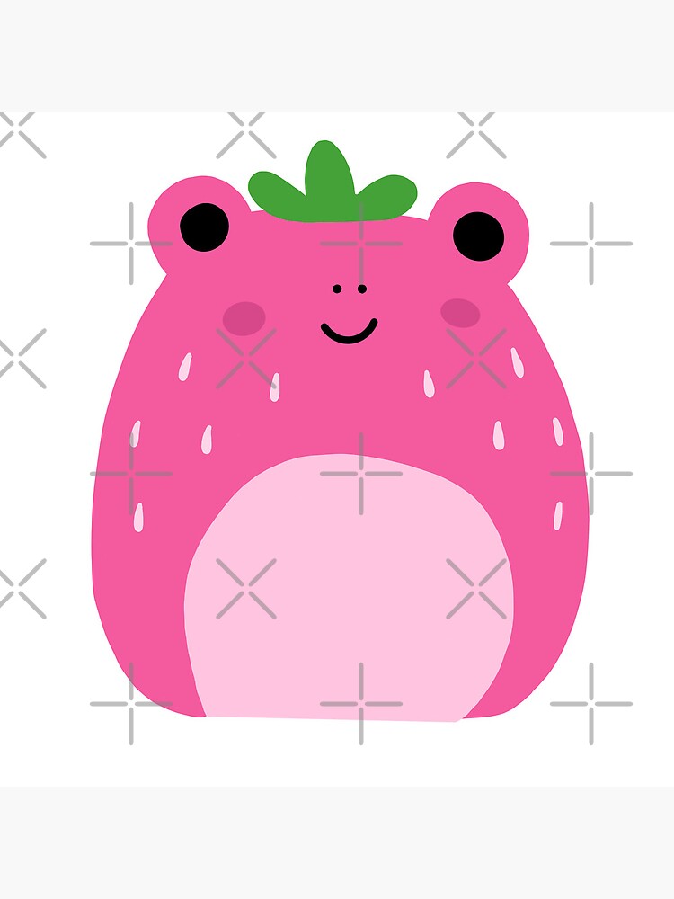 "Squishmallow Adabelle the Strawberry Frog" Art Print for Sale by ...