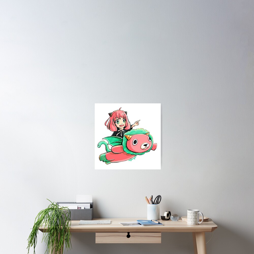Anya Forger And Mr Chimera Poster For Sale By Ayemg Redbubble