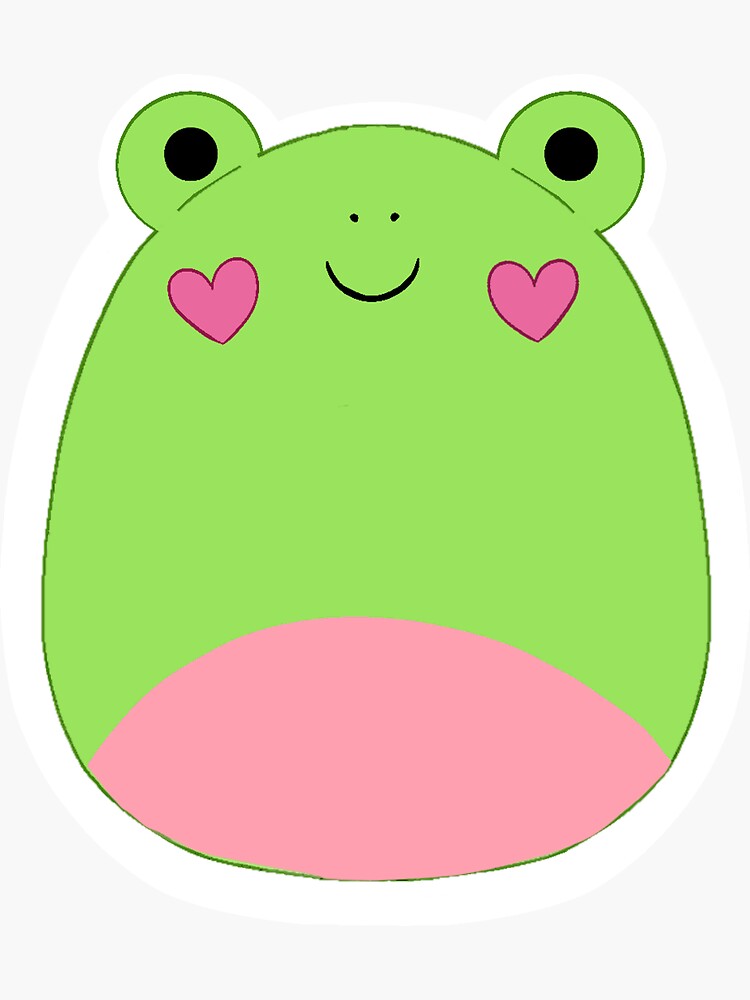 "Frog Squishmallow Sticker" Sticker for Sale by CriticalPiss | Redbubble