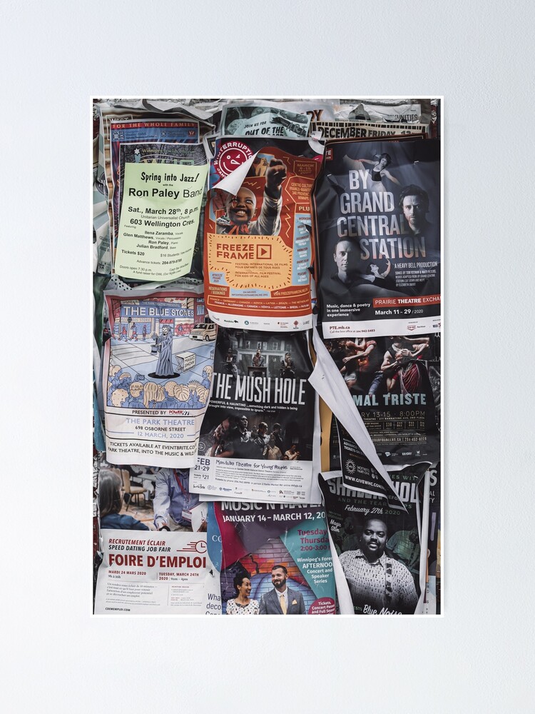 "Event Flyers on Broad Street" Poster for Sale by PublicUniform | Redbubble