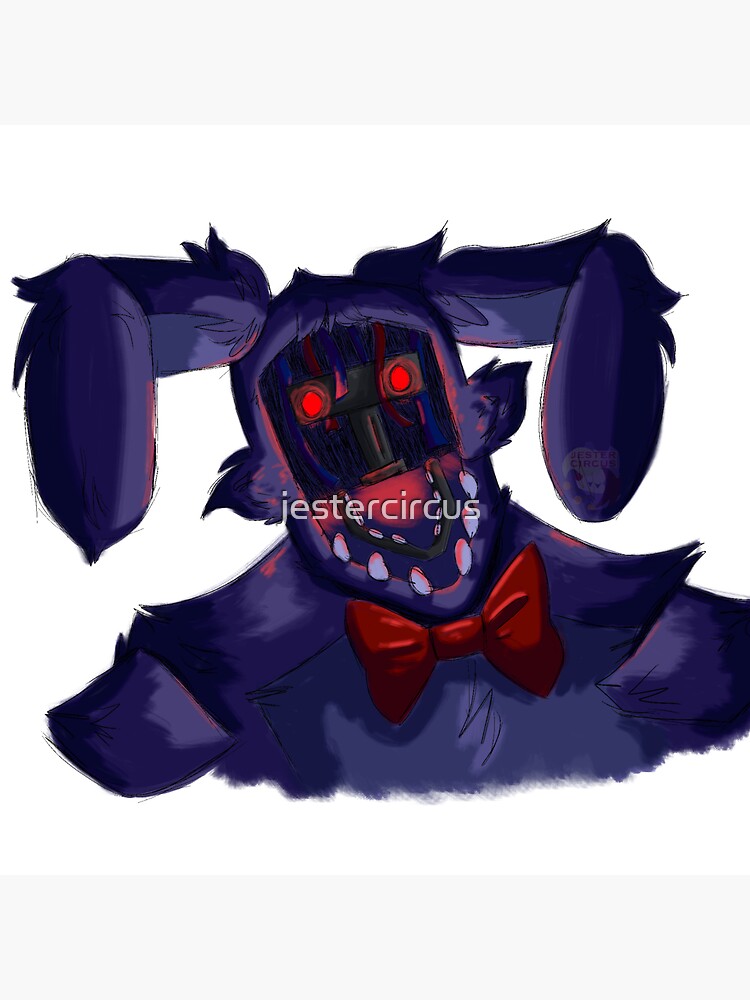 "Withered Bonnie sticker" Sticker for Sale by jestercircus | Redbubble