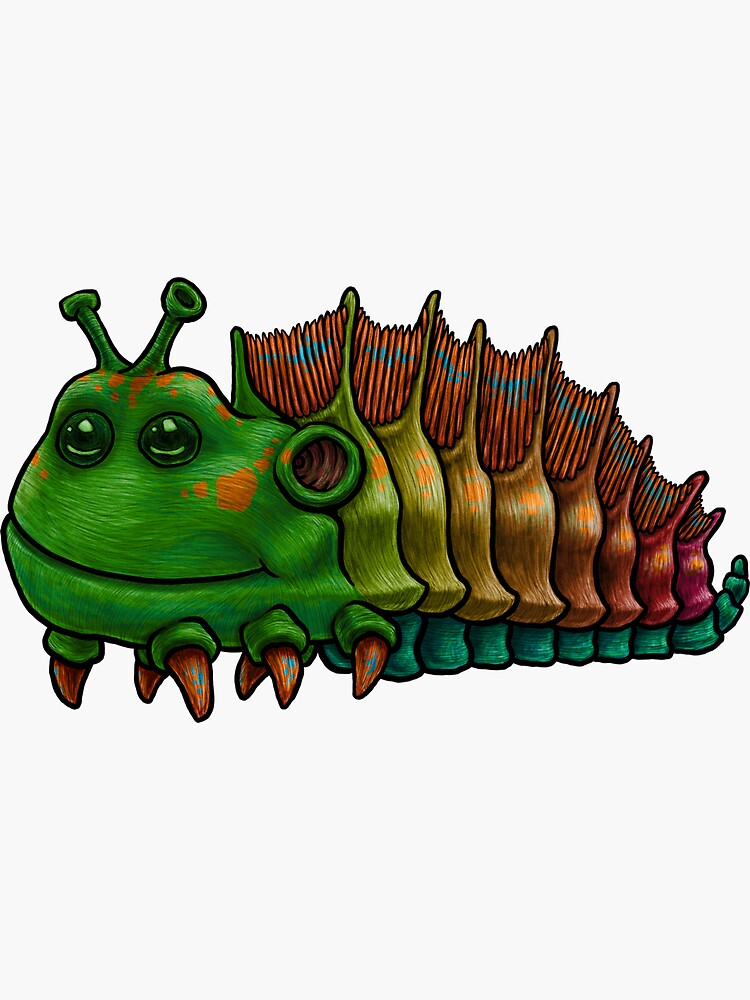 "Happy Slug Creature" Sticker for Sale by CreatureSketch | Redbubble