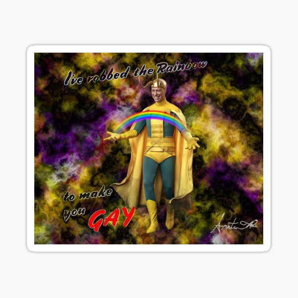 "Classic Loki Robbing the Rainbow" Sticker for Sale by AmataTai | Redbubble