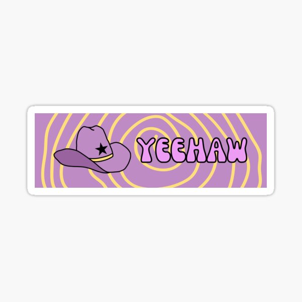 "Yeehaw Bumper" Sticker for Sale by DrunkPolarBear | Redbubble