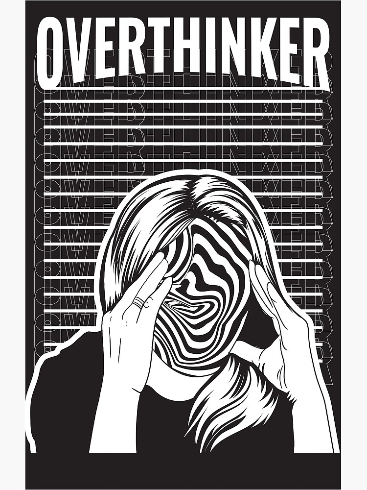 "The Surreal Overthinker in Black and White." Poster for Sale by ...