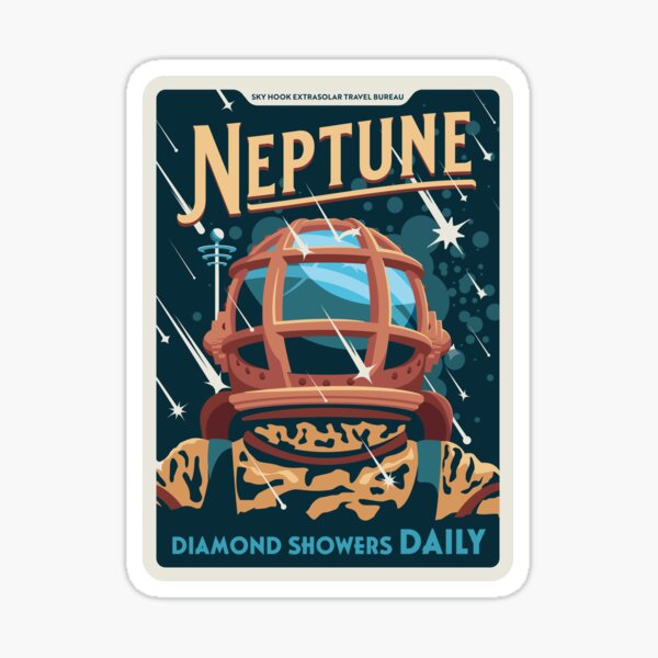 "Visit Neptune" Sticker for Sale by adorabowldesign | Redbubble