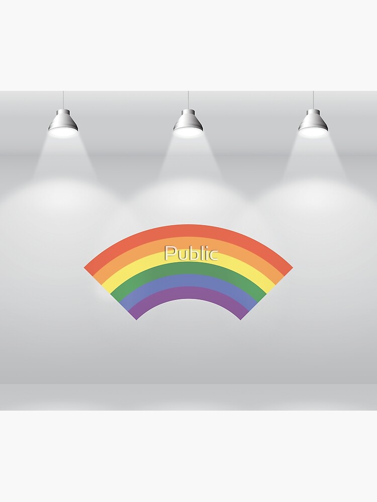 "LGBT Rainbow Iluminated room, Gay Pride" Canvas Print by Public ...