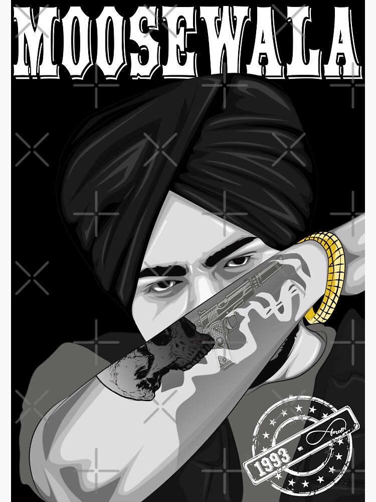 "sidhu moose wala sticker" Art Print for Sale by vpaints | Redbubble