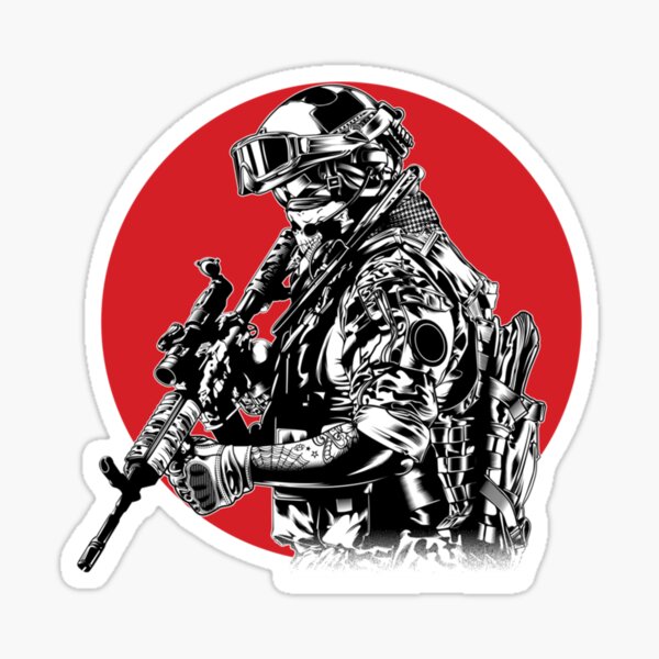 "Cool US Army Soldier Illustration " Sticker for Sale by TheGoofyGolden ...
