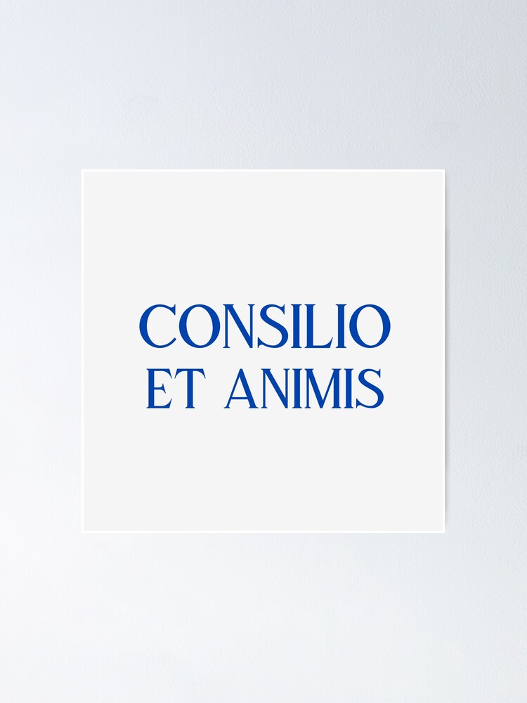 "Consilio et animis Blue 2" Poster for Sale by VRedBaller | Redbubble
