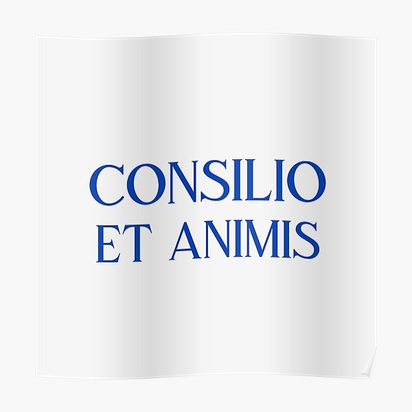 "Consilio et animis Blue 2" Poster for Sale by VRedBaller | Redbubble