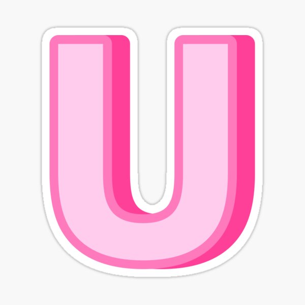"PINK U" Sticker for Sale by CosmicCowboyy | Redbubble