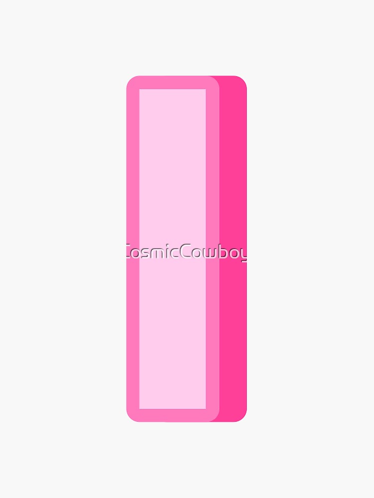 "PINK I" Sticker for Sale by CosmicCowboyy | Redbubble