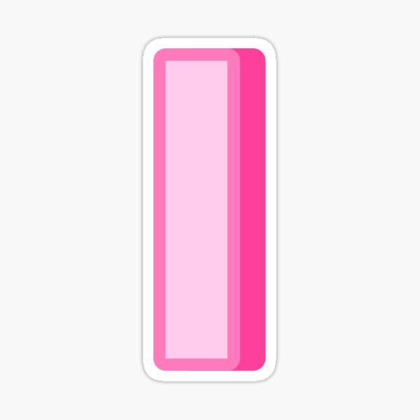 "PINK I" Sticker for Sale by CosmicCowboyy | Redbubble