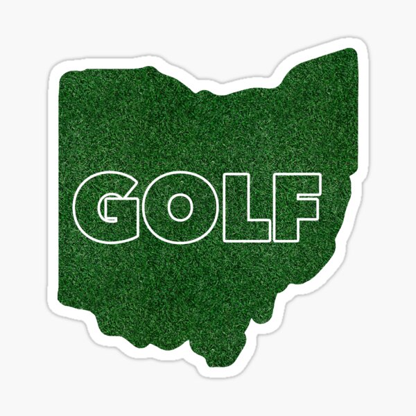 "Golf Ohio" Sticker for Sale by loholtdesign | Redbubble