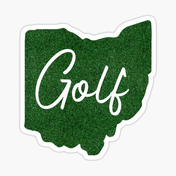 "Golf Ohio" Sticker for Sale by loholtdesign | Redbubble