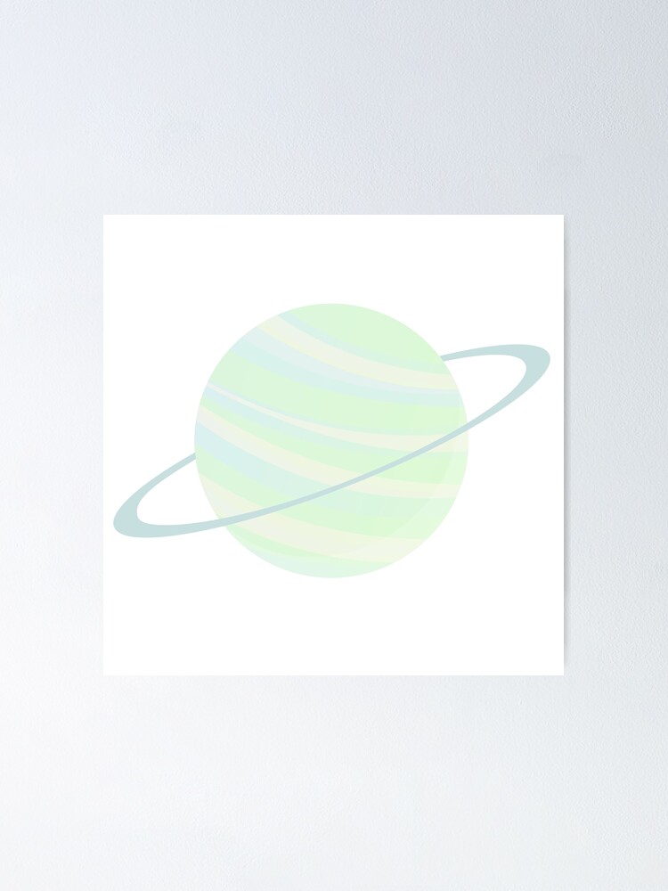 "Subtle Unlabeled Pride Flag Colored Saturn" Poster for Sale by b3y0u ...