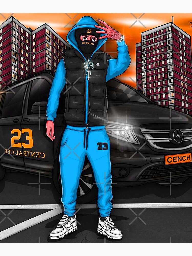 "Central Cee UK Drill - Central Cee - Central Cee UK Rapper" Art Print ...