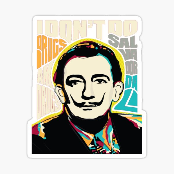 "Salvador Dali" Sticker for Sale by YASSINKE | Redbubble