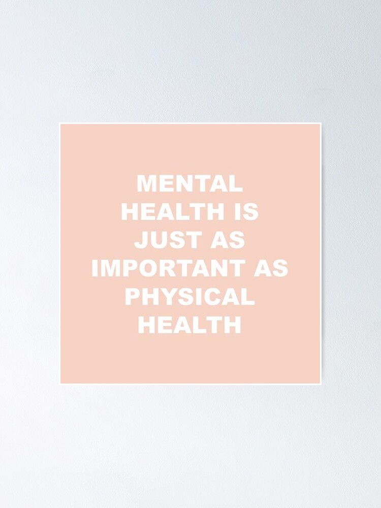 "Mental Health " Poster for Sale by Going-Kokoshop | Redbubble