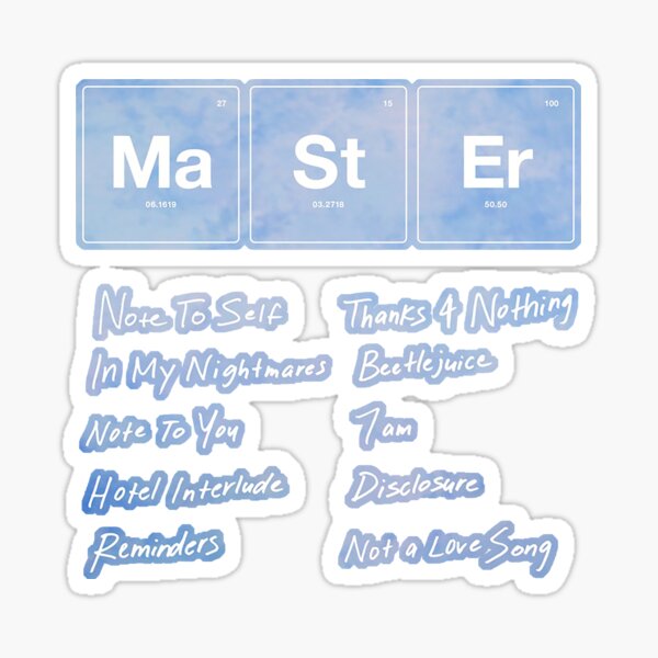 "Master" Sticker for Sale by ohncote | Redbubble