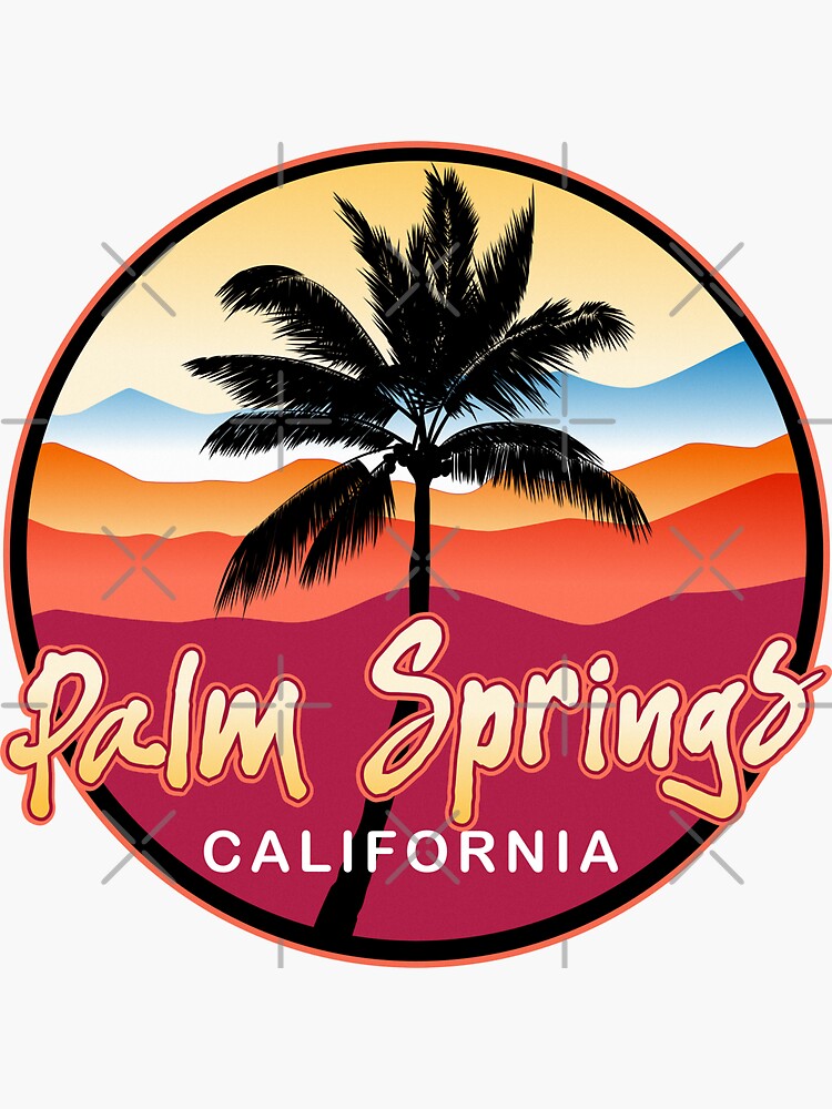 "Palm Springs California" Sticker for Sale by pablomendoza | Redbubble