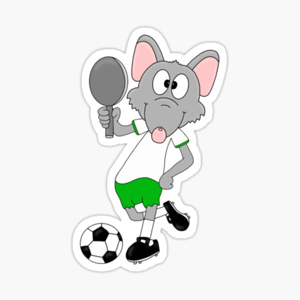 "RAT SOCCER ANIMAL KIDS BABY GIFTS" Sticker for Sale by MastiPotian ...