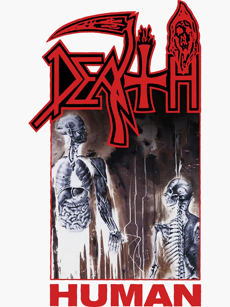 "Death 'Human'" Sticker for Sale by TamtamTown | Redbubble