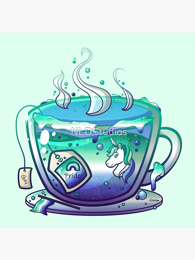 "Gay Pride Tea Art" Poster for Sale by NLDStudios | Redbubble