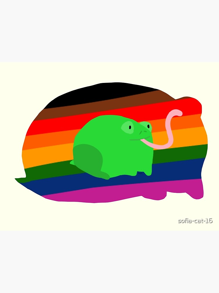 "Pride Frog " Poster for Sale by sofia-cat-16 | Redbubble