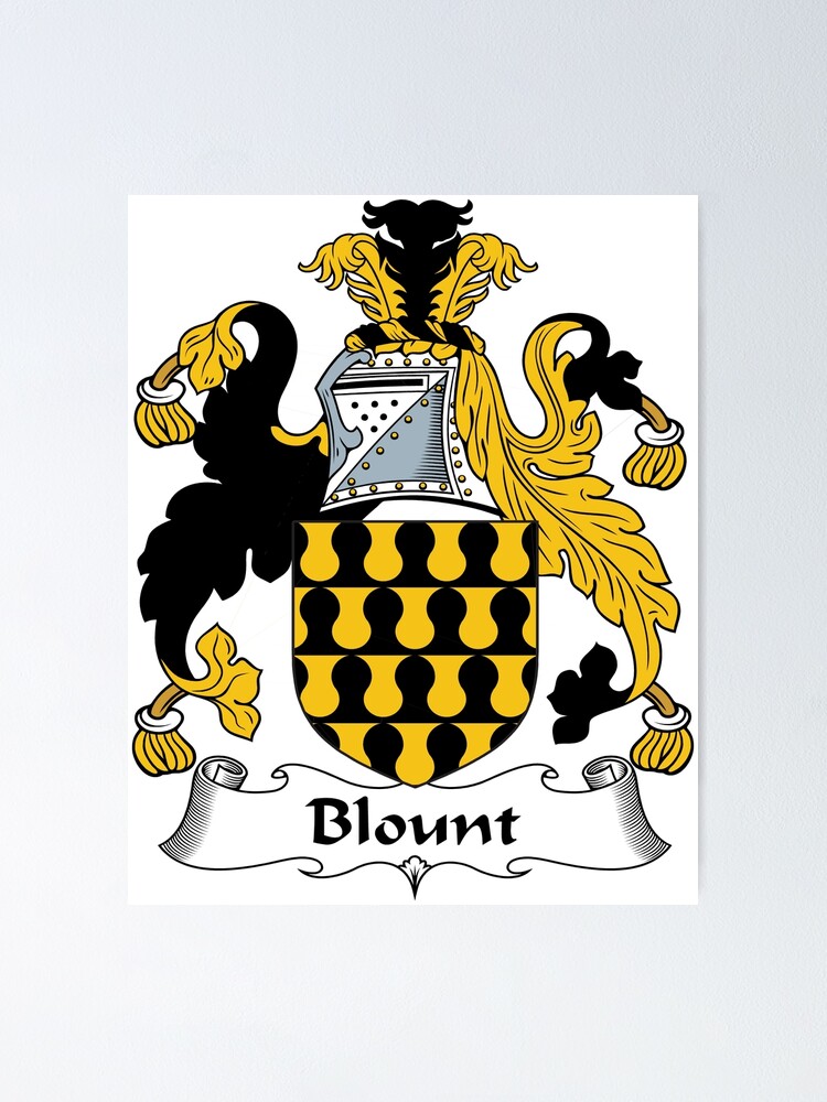 "Blount " Poster for Sale by HaroldHeraldry | Redbubble