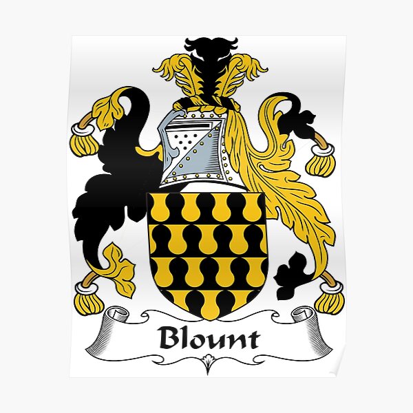"Blount " Poster for Sale by HaroldHeraldry | Redbubble