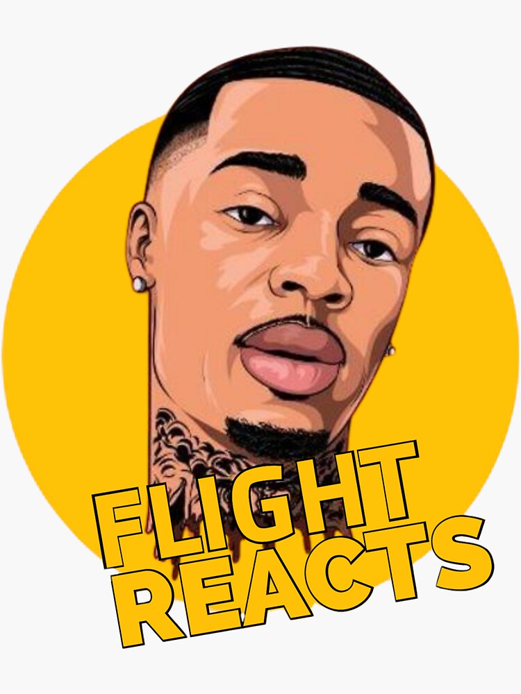 "Flight Reacts" Sticker for Sale by FatiDe | Redbubble