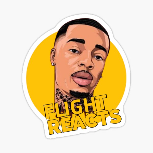 "Flight Reacts" Sticker for Sale by FatiDe | Redbubble