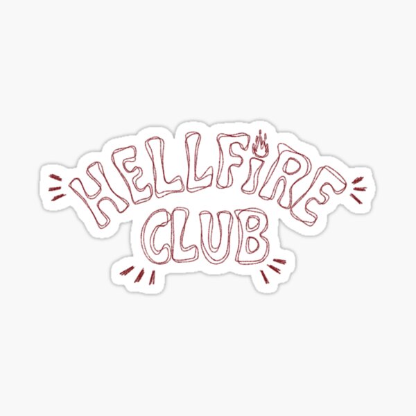 "hellfire club" Sticker for Sale by ilybehappy | Redbubble
