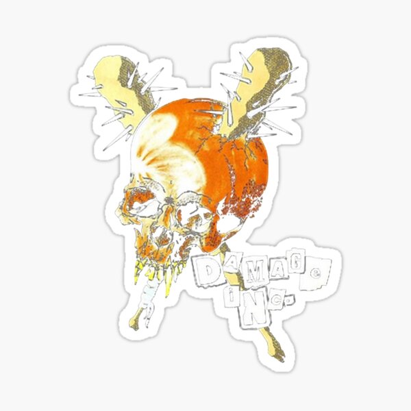 "Kill Skull Domage" Sticker for Sale by Melophile73 | Redbubble