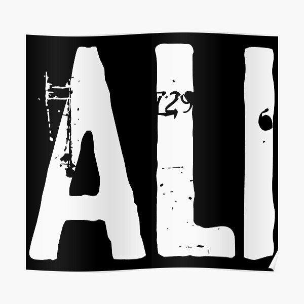 "Muhammad Ali Logo White" Poster for Sale by calvingagner | Redbubble