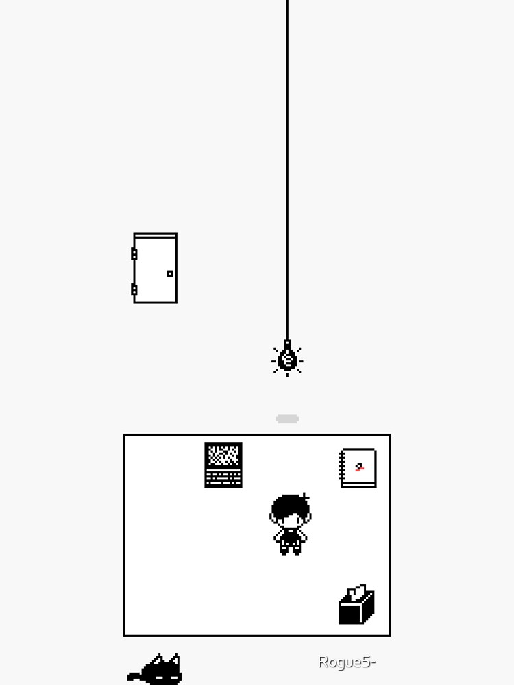 "Omori - White Space" Sticker for Sale by Rogue5- | Redbubble