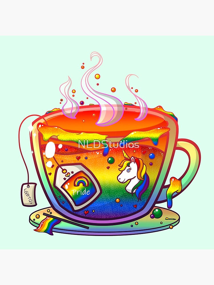 "Lgbtq+ Pride Tea Art" Poster for Sale by NLDStudios | Redbubble