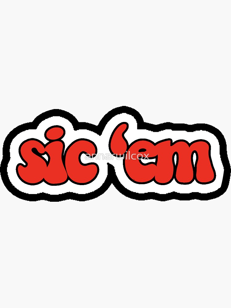 "UGA sic 'em" Sticker by annarwilcox | Redbubble