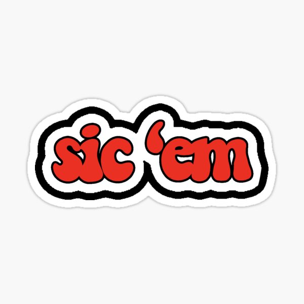 "UGA sic 'em" Sticker by annarwilcox | Redbubble