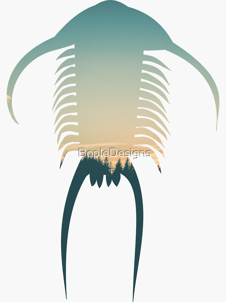 "Forest Trees Under Calm Sky Trilobite | Cute Trilobite" Sticker for ...