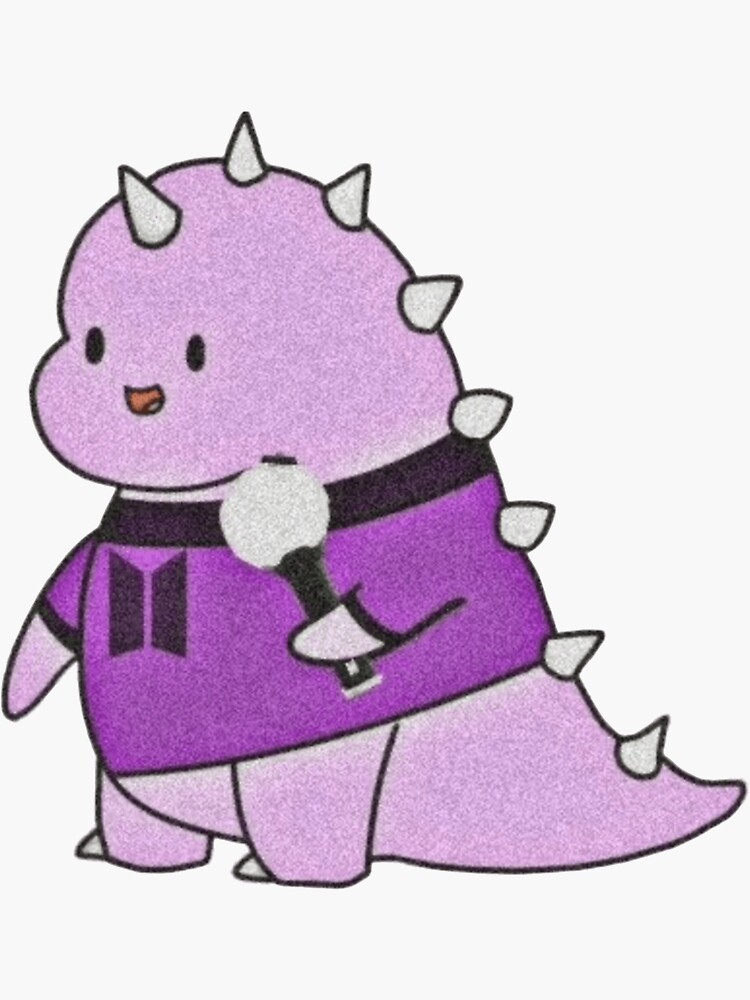 "BTS Cute Dinosaur " Sticker for Sale by Trendyfoxx | Redbubble