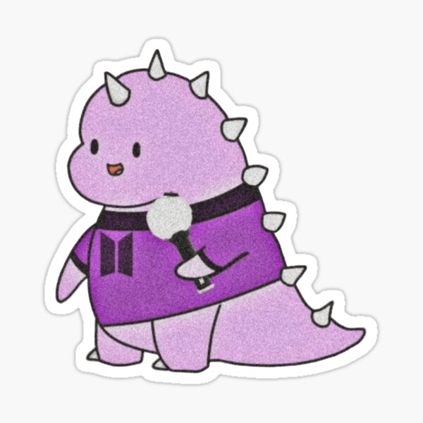 "BTS Cute Dinosaur " Sticker for Sale by Trendyfoxx | Redbubble