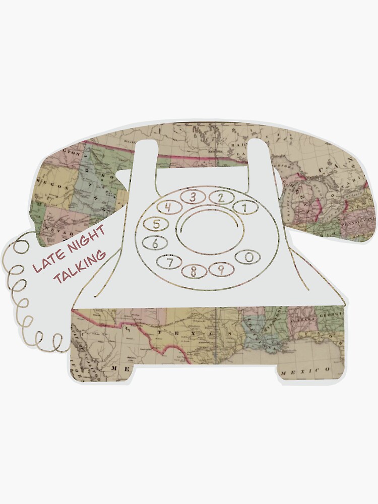 "late night talking" Sticker for Sale by Ivvvy-ives | Redbubble