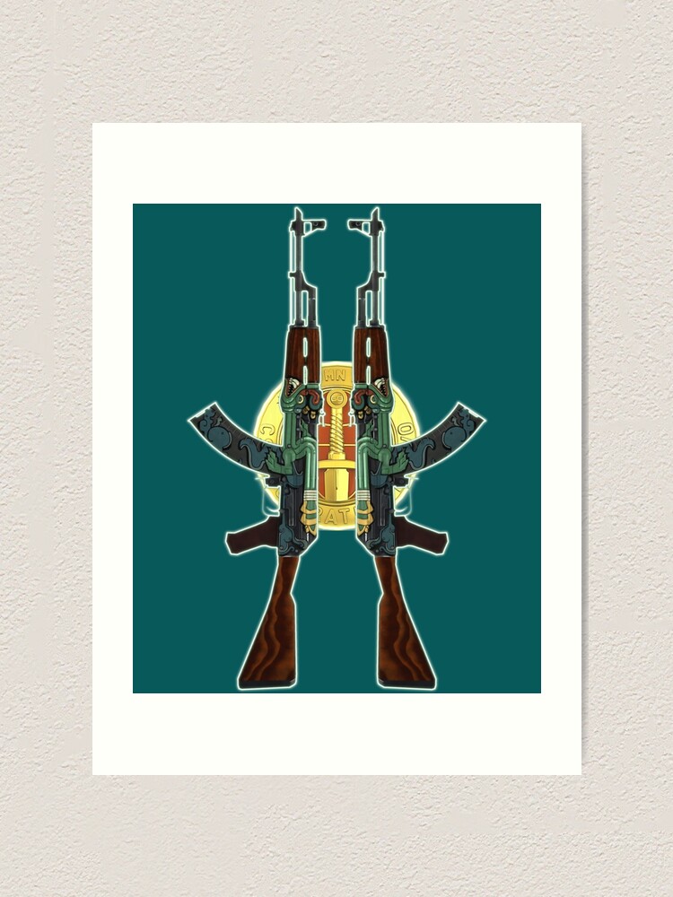 "CS GO - Skin - Rifles - AK-47 - Fire Serpent - 15455420 " Art Print ...