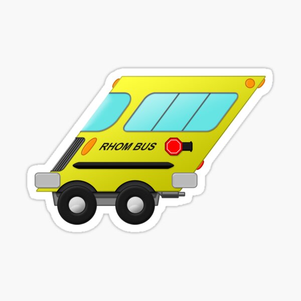 "Rhom-bus" Sticker for Sale by Eriklectric | Redbubble