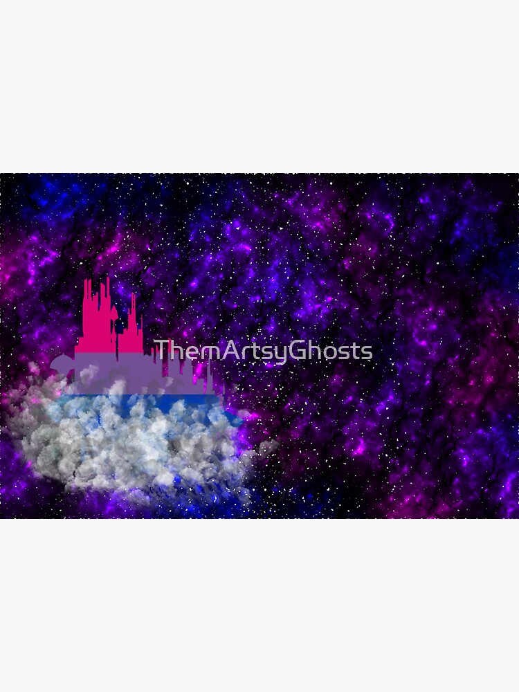 "bisexual pride space station " Sticker for Sale by ThemArtsyGhosts ...