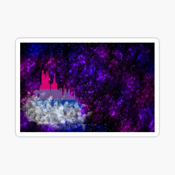"bisexual pride space station " Sticker for Sale by ThemArtsyGhosts ...